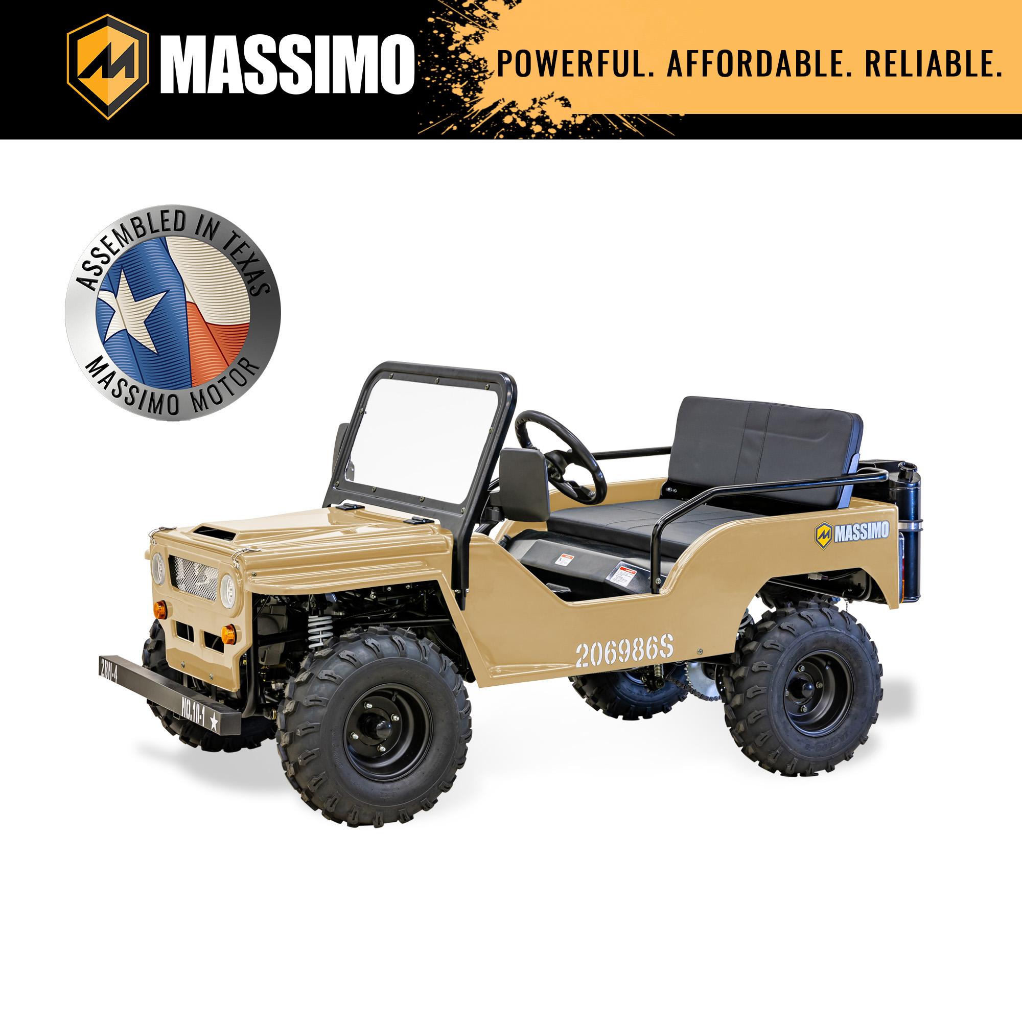 Massimo Go Kart Mini 125cc 9HP, 2WD, 4 Stroke Automatic Go Cart ...