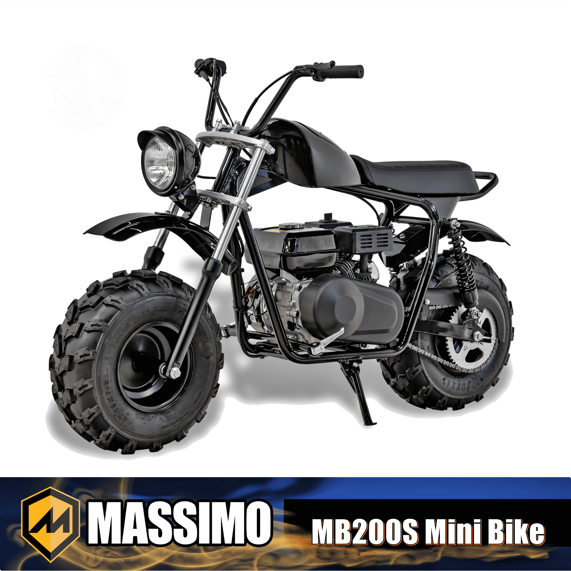 Massimo Gas Powered Minibike, 196cc, 7.5HP 4 Stroke, Adults Dirt Trail ...