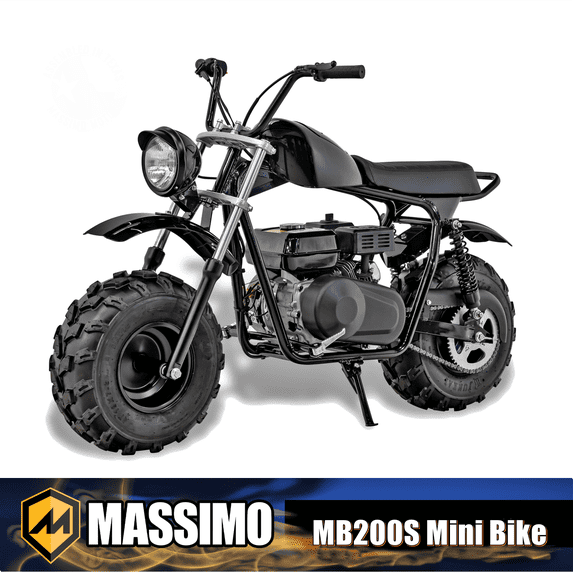 Massimo Gas Powered Minibike, 196cc, 7.5HP 4 Stroke, Adults Dirt Trail ...
