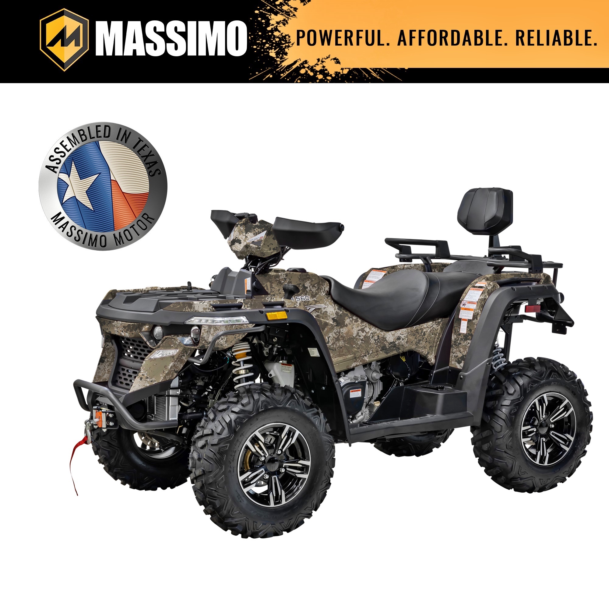 MSA 560 493cc ATV Quad Adult Size 4-Wheeler 33HP EFI 4 Stroke Engine ...