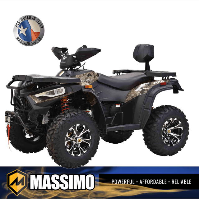 Massimo 352cc 4WD ATV with EFI, 4 Stroke Engine and 25HP - Camouflage ...