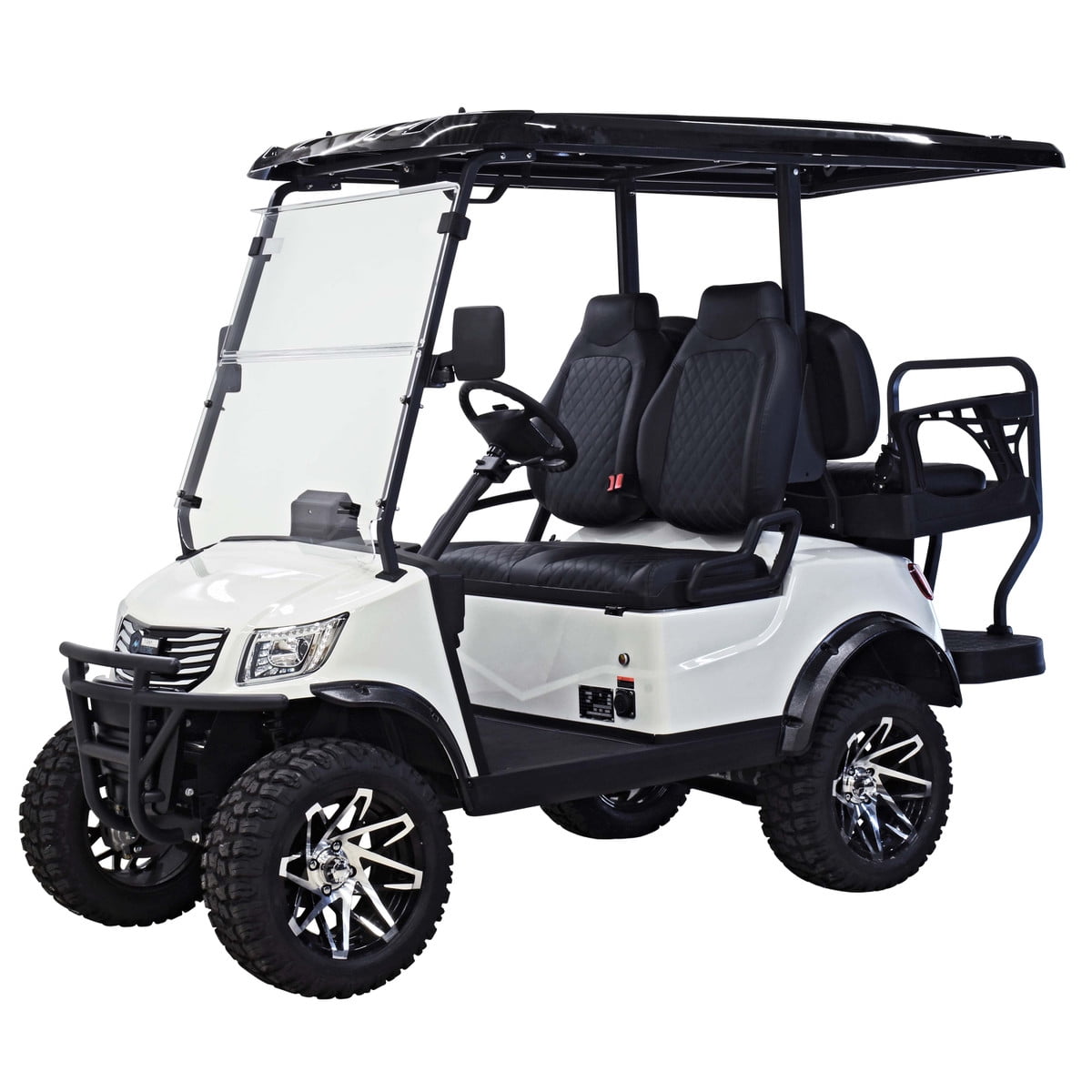Massimo Golf Cart MVR2X 4 Passenger 48V 5kW - WHITE - Walmart.com