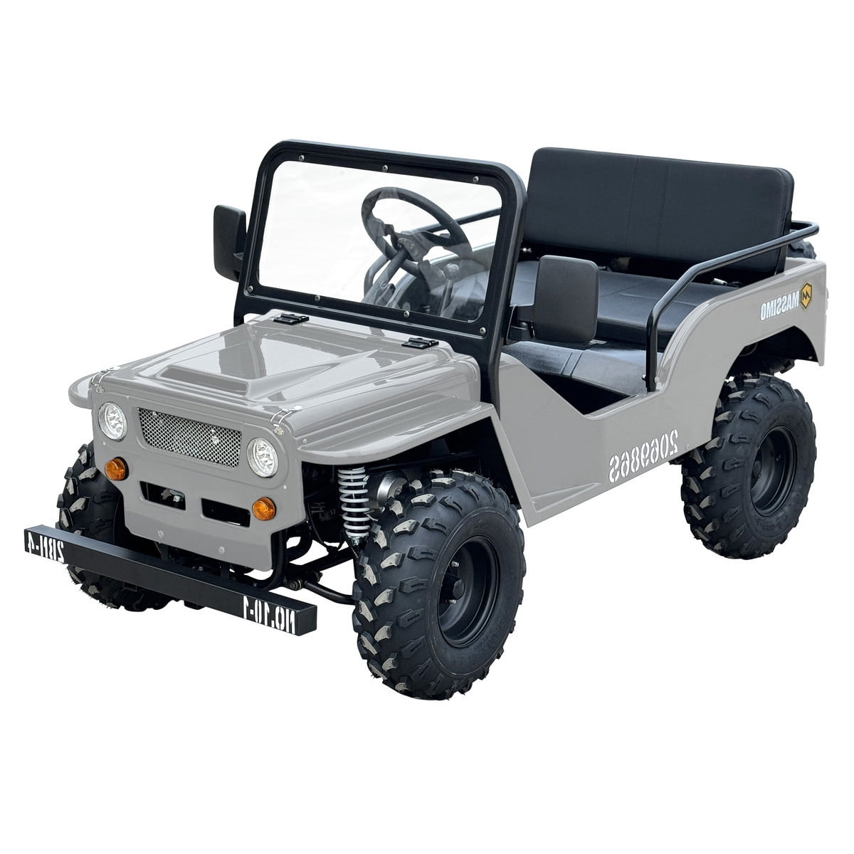 Massimo Motor Mini Jeep 125 (Go Kart) (Gray) - Walmart.com