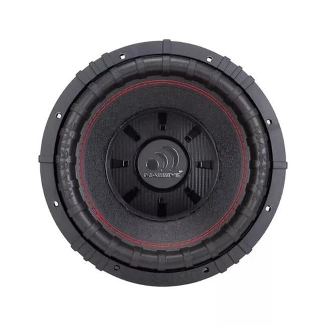 Massive 12 in. 1000W Dual 4 Ohm Car Audio Subwoofer with Grille ...