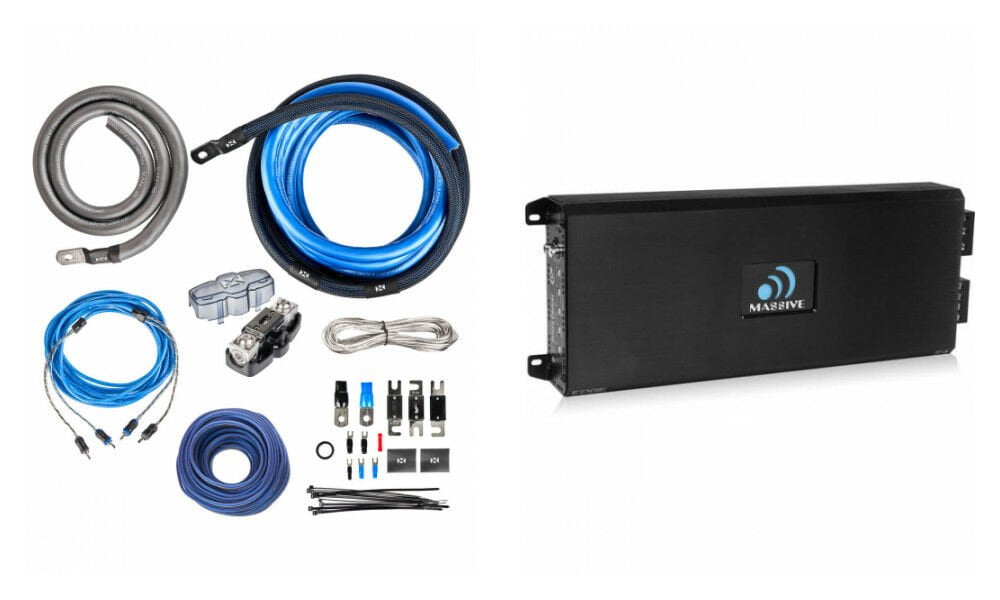 Massive Audio E4 Amplifier 2000W RMS Class-D Monoblock Nano Edge Series ...