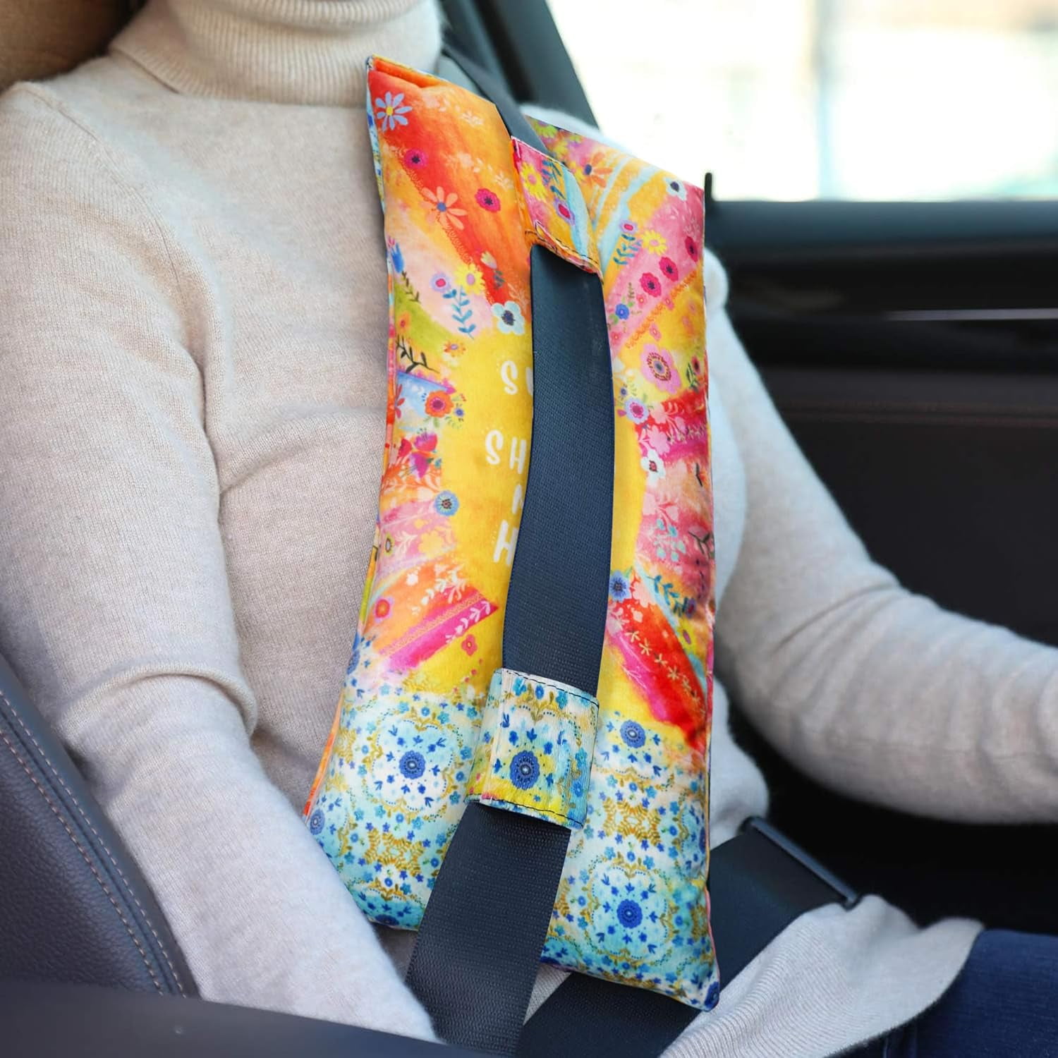 Mastectomy Pillow Post Surgery Seat Belt Pillow Protect Sensitive Areas ...