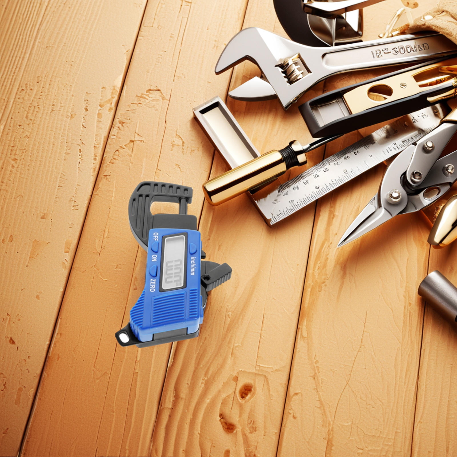 Masteelf 0.5" Mini Portable Digital Thickness Caliper Micrometer ...