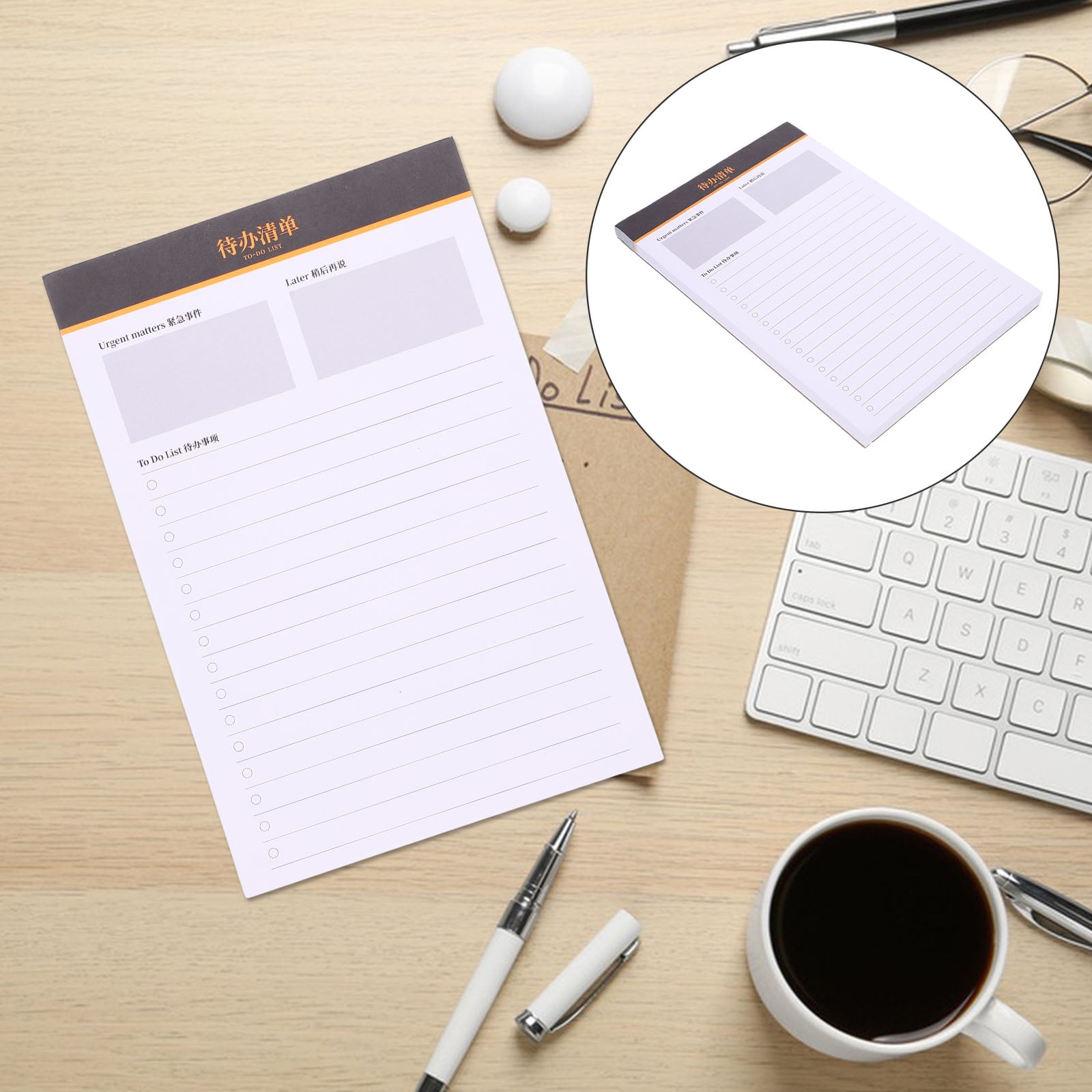 Masteelf 1 Book Tear-off Notepad Planner for Writing Use with Practical ...