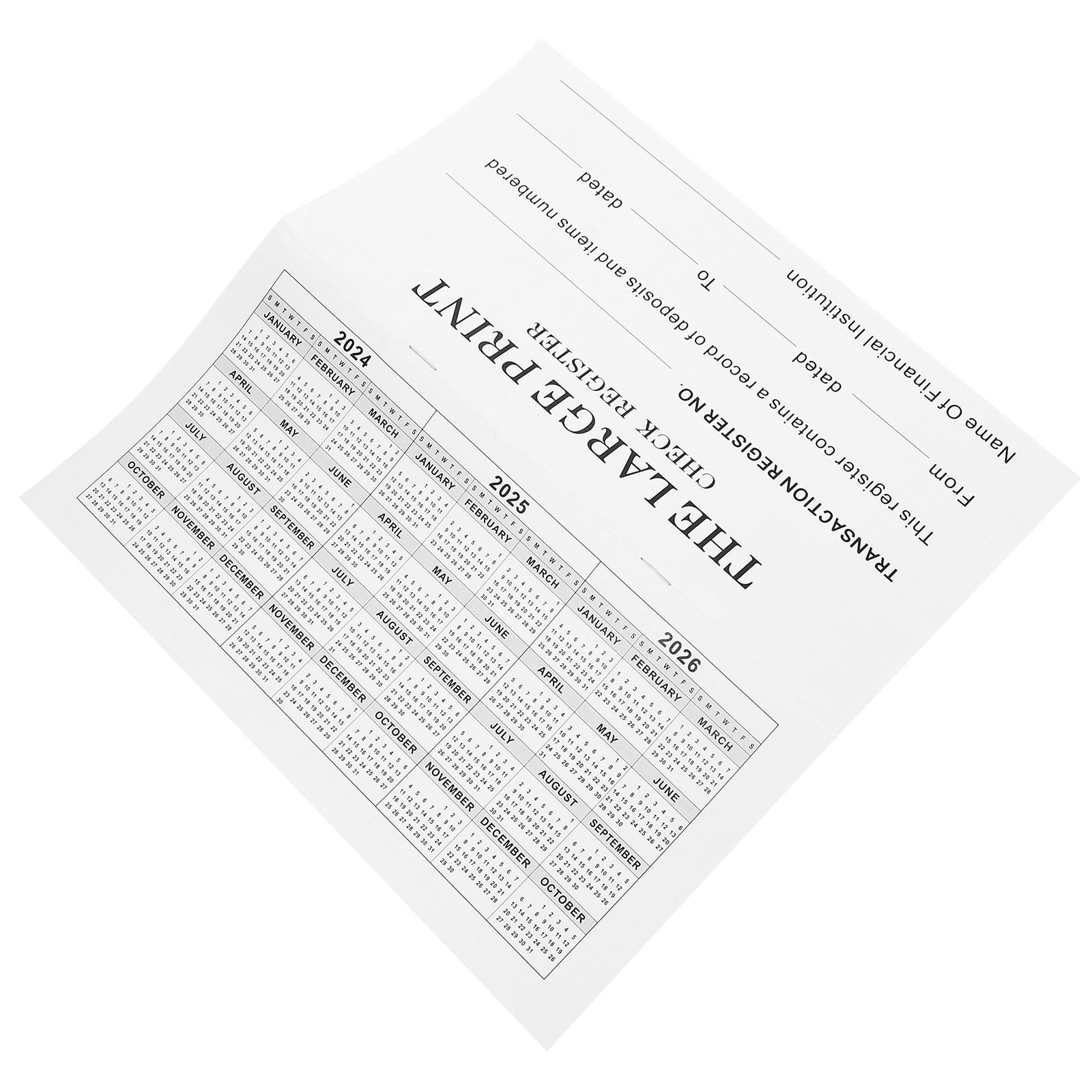 Masteelf 1 Book of Check Register Bank Accounts Balance Checkbook ...