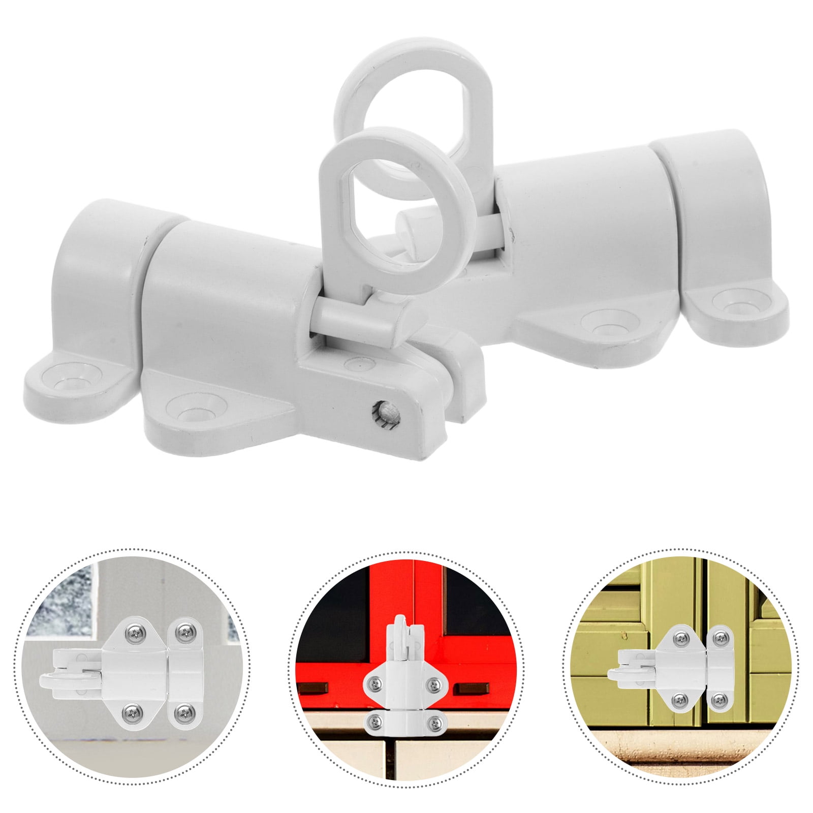 Masteelf 1 Pair Aluminum Alloy Self-Closing Door Latch Window Latch ...