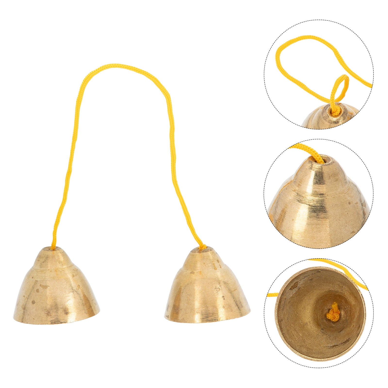 Masteelf 1 Pair Compact Copper Bells for Kids Musical Instruments ...
