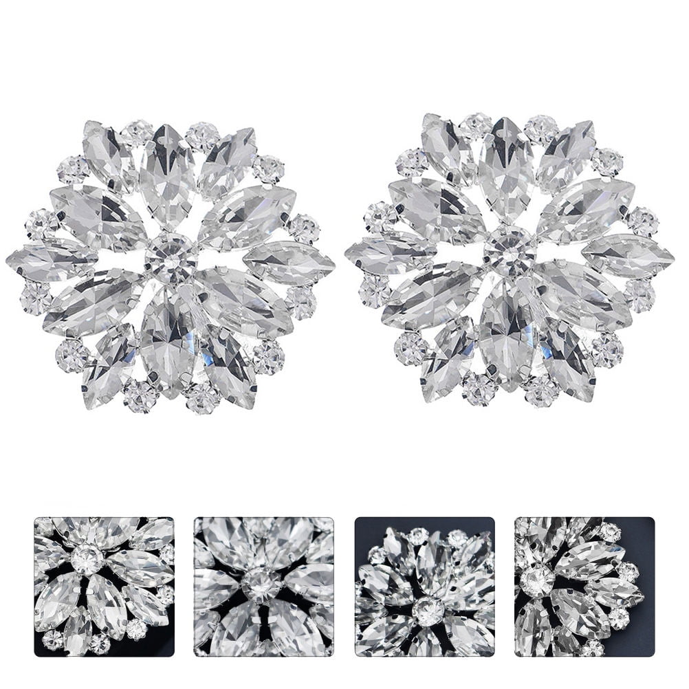 Masteelf 1 Pair Decorative Shoe Clips Women Wedding Shoes Clips ...