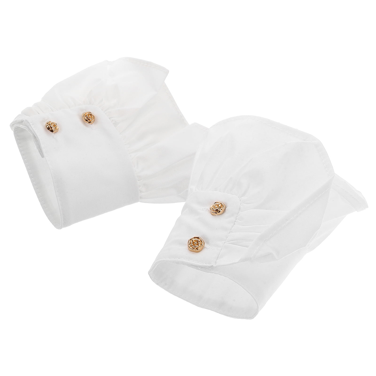 Masteelf 1 Pair Detachable Lace Wrist Cuffs For Women Ruffle Sleeve ...