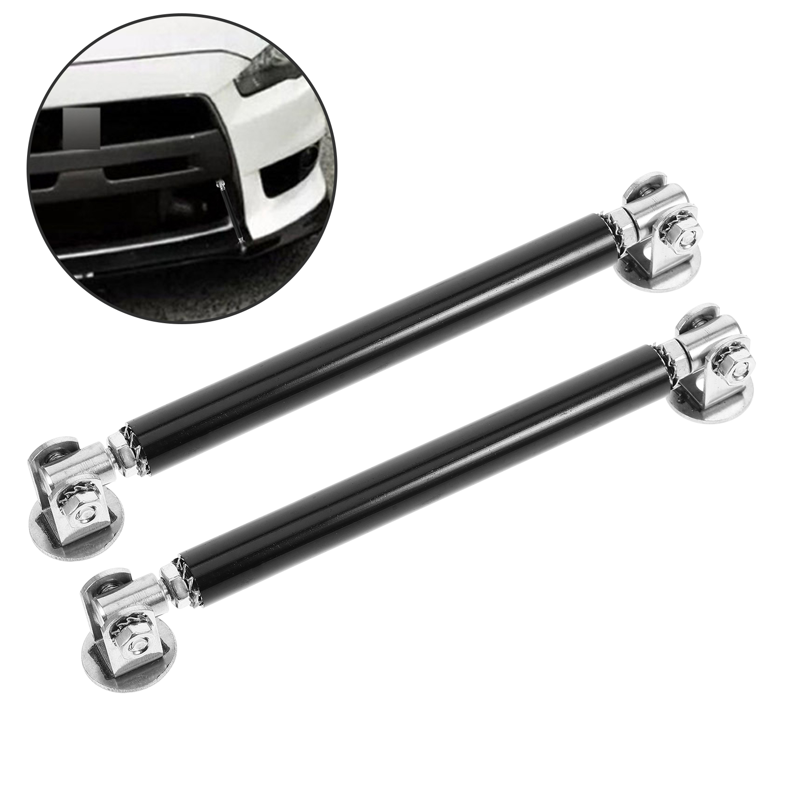 Masteelf 1 Pair Front Bumper Splitter Support Rods Front Bumper Lip ...