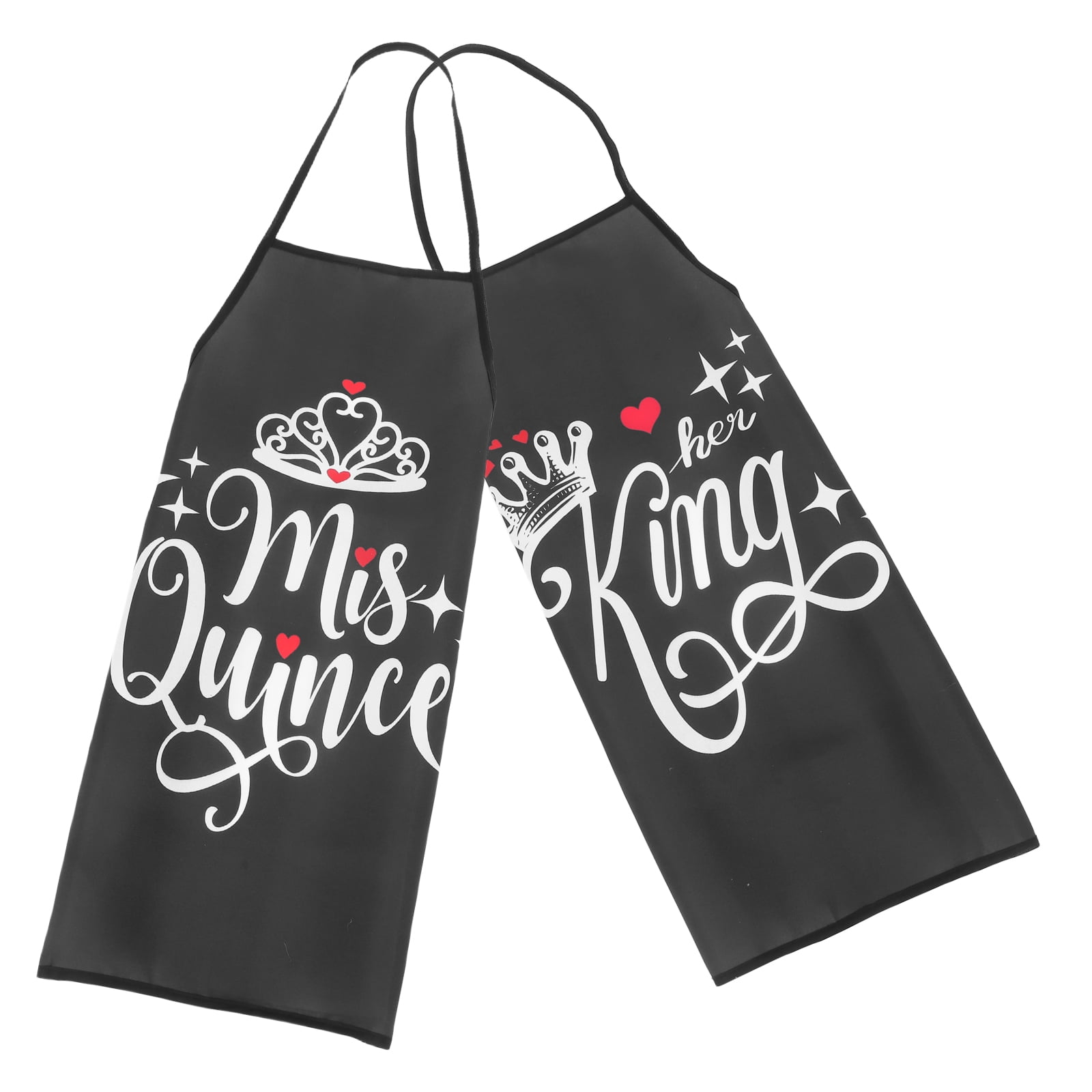 Masteelf 1 Pair Of Cute Couples Apron For Men And Women Letter Print ...