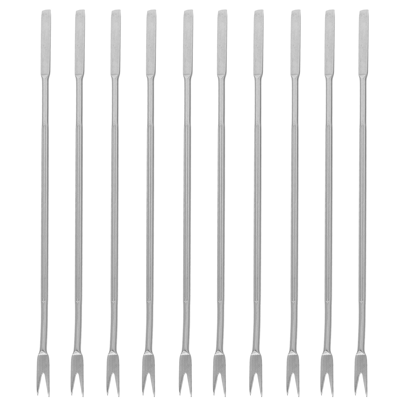 Masteelf 1 Set 10pcs Stainless Steel Seafood Forks Multipurpose Seafood ...