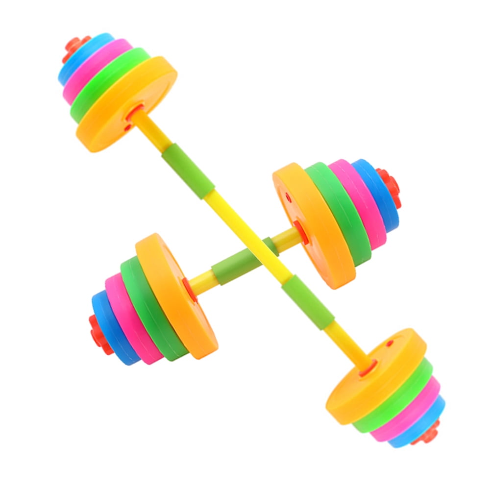 Masteelf 1 Set Adjustable Dumbbell Plastic Barbell Morning Exercise ...