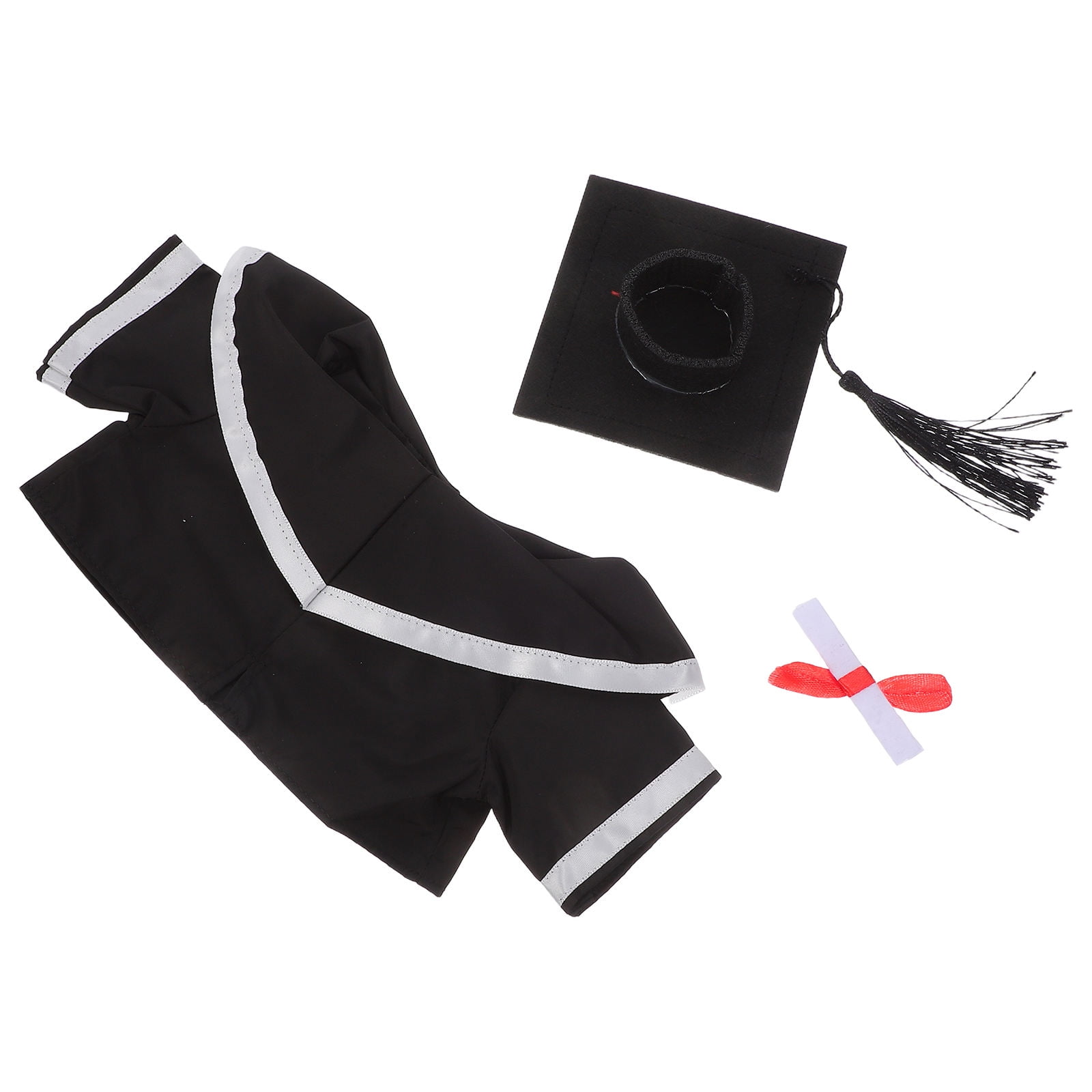 Masteelf 1 Set Bear Doll Graduation Gown And Cap Set Cute Plush Stuffed ...