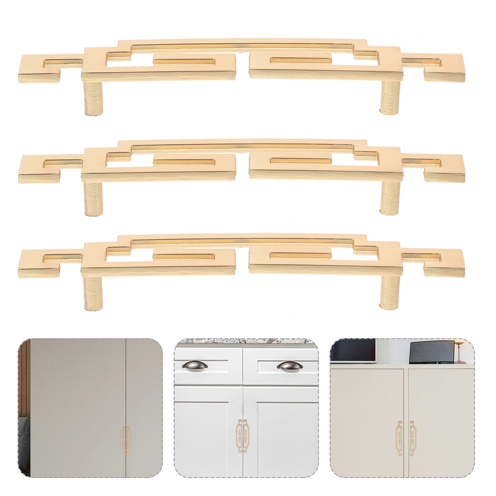 Masteelf 1 Set Chinese Style Cabinet Handles Cupboard Grips Metal Door ...
