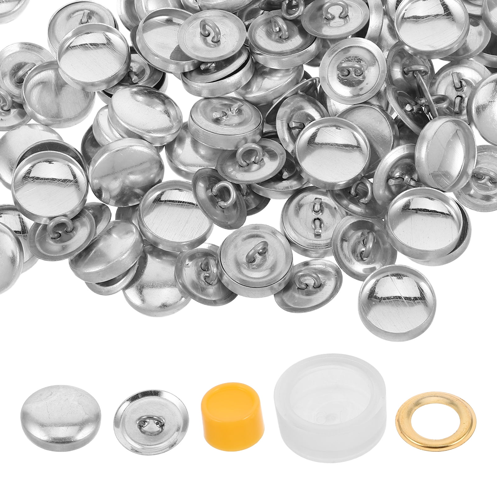 Masteelf 1 Set Diy Button Making Kit Fabric Covered Buttons Tool Set ...