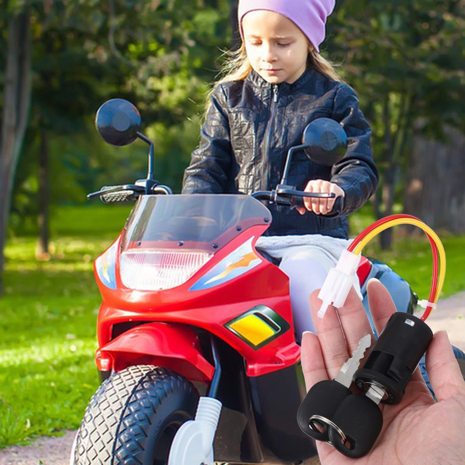 Masteelf 1 Set Electric Scooter Key Switch for Kids Electric Locks and ...
