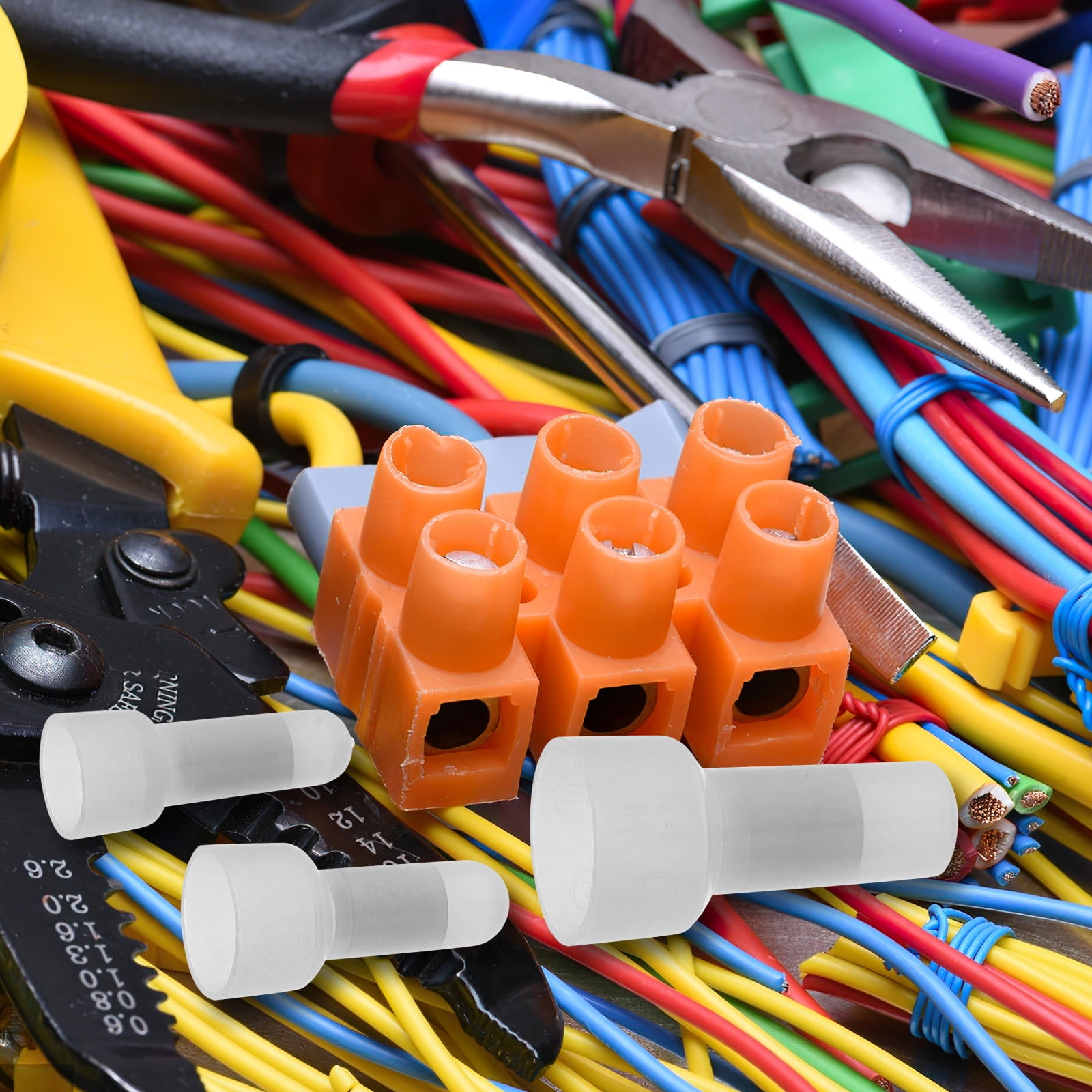 Masteelf 1 Set Electrical Wire End Connectors Insulated Crimp Caps for ...