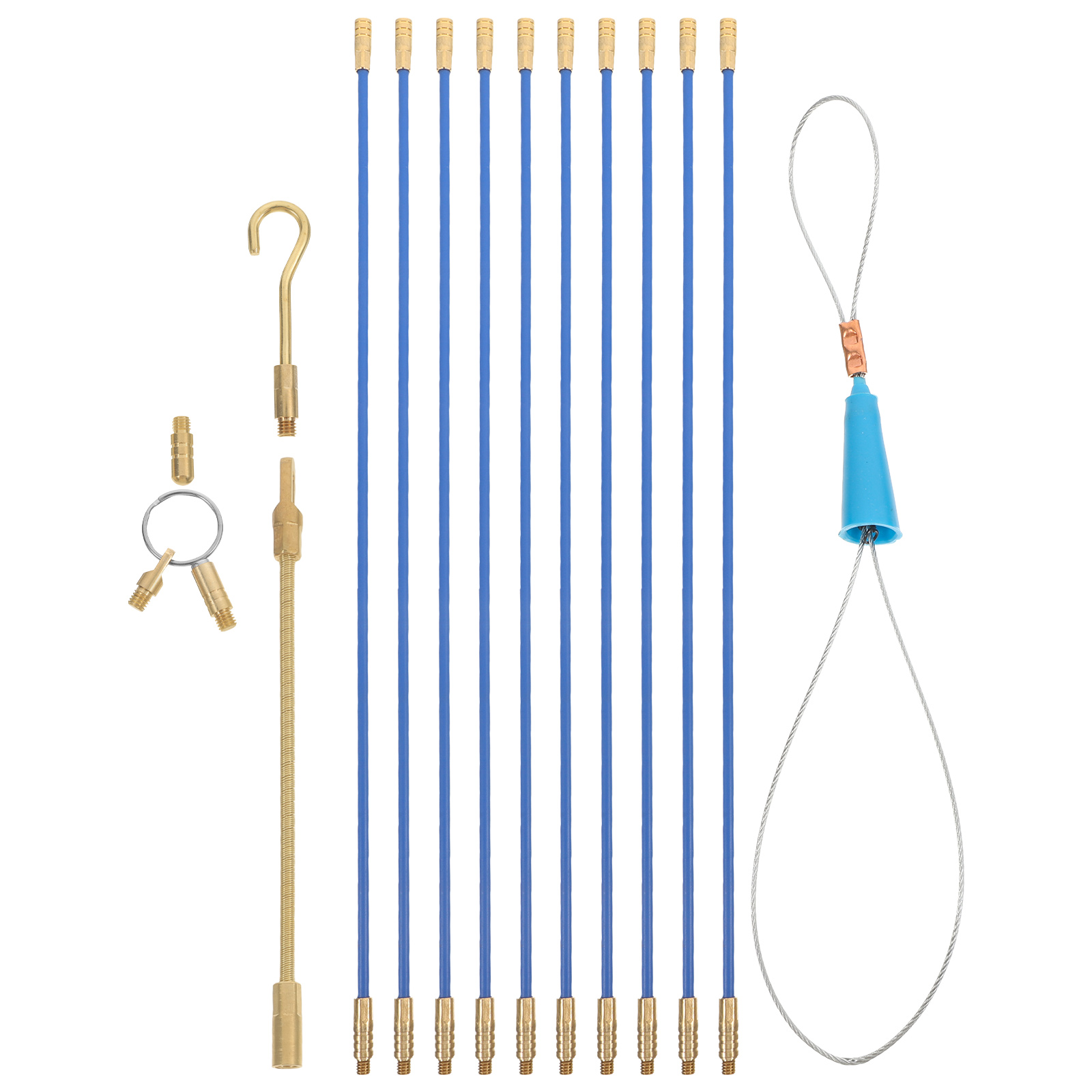 Masteelf 1 Set Fiberglass Wire Running Kit Electric Fish Rods Cable ...