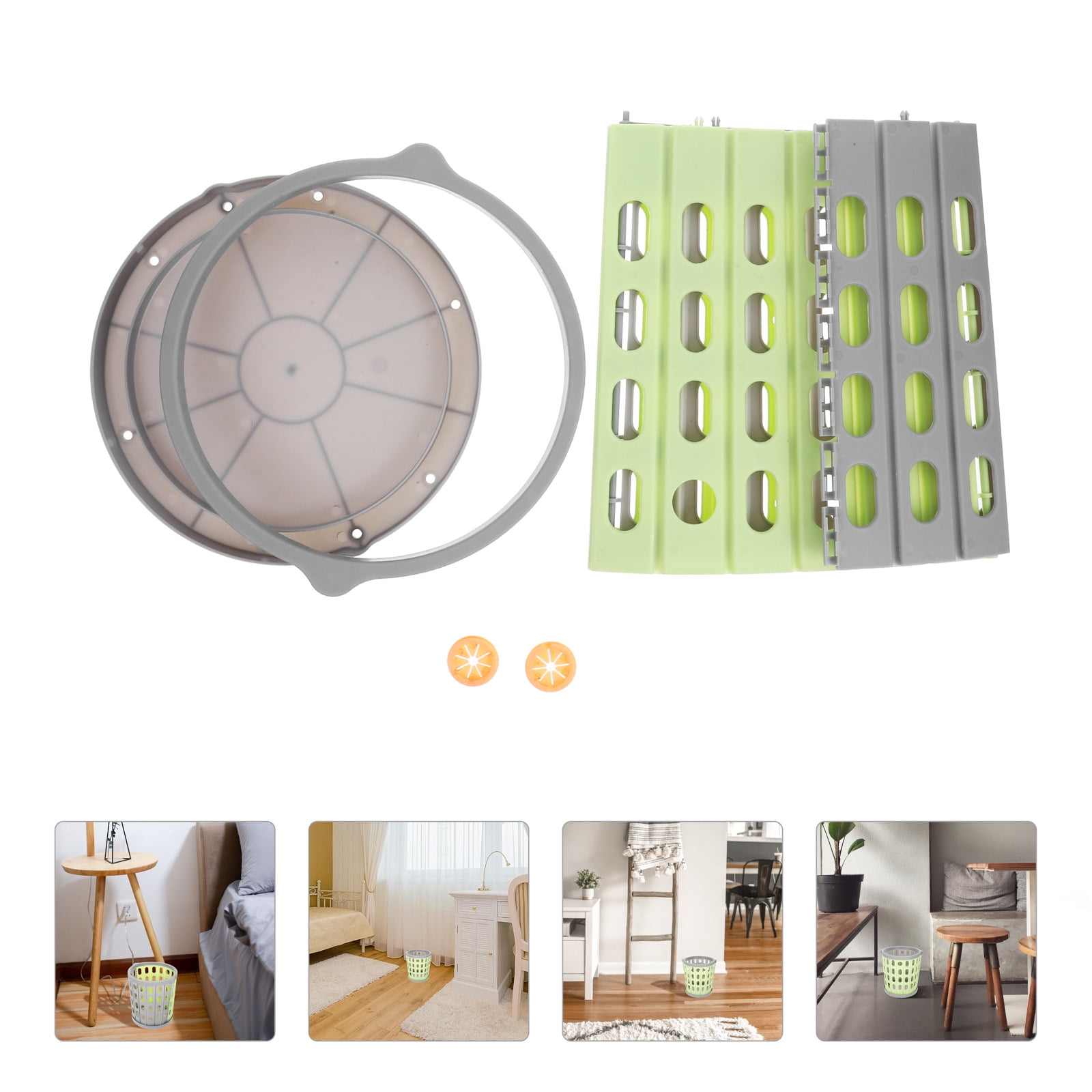 Masteelf 1 Set Folding Trash Can Garbage Bin Simple Waste Bin Container ...