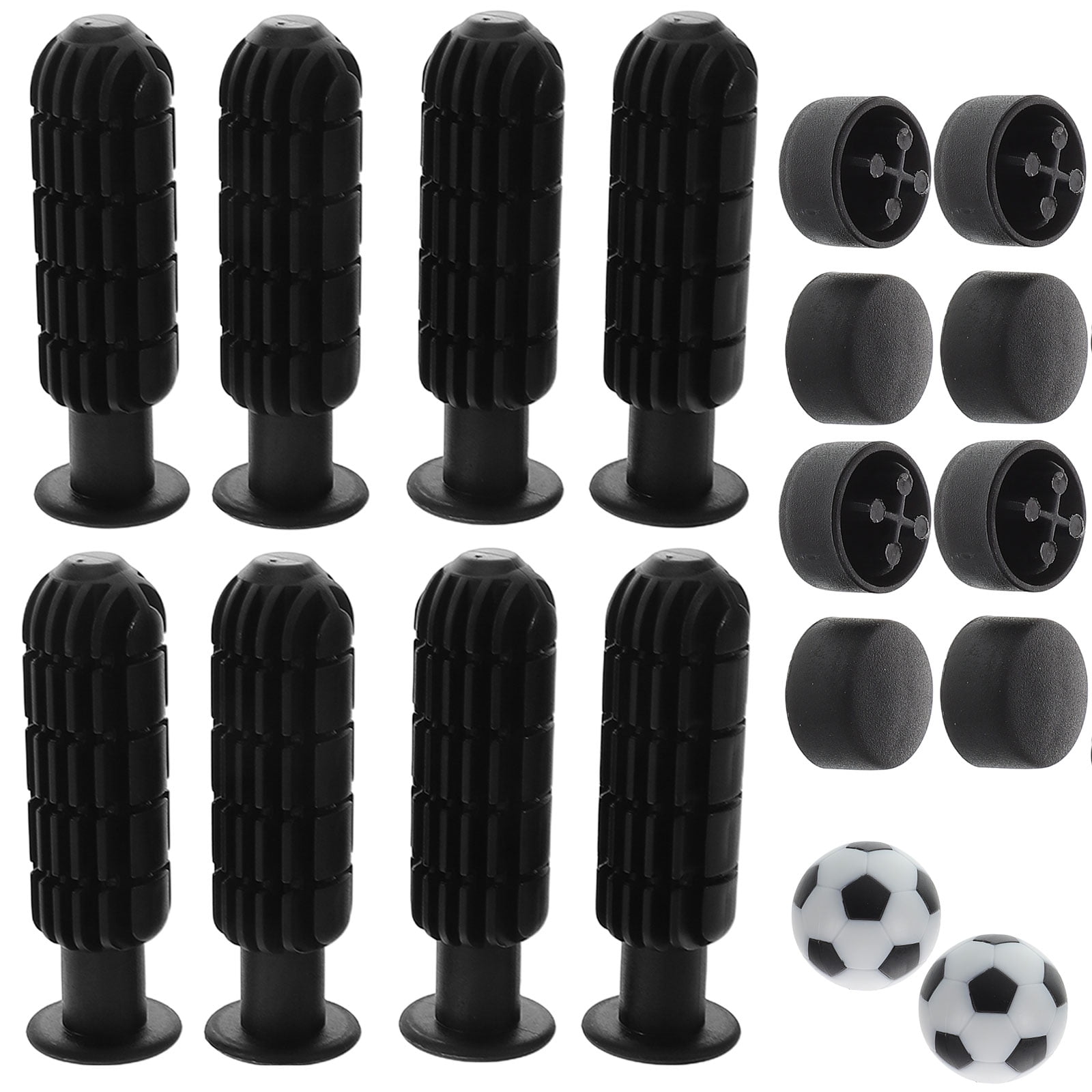 Masteelf 1 Set Foosball Handle Table Soccer End Caps and Balls Kit Kids ...