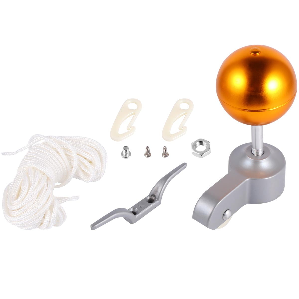 Masteelf 1 Set Hand Signal Flag Flagpole Head Gold Plating Round ...