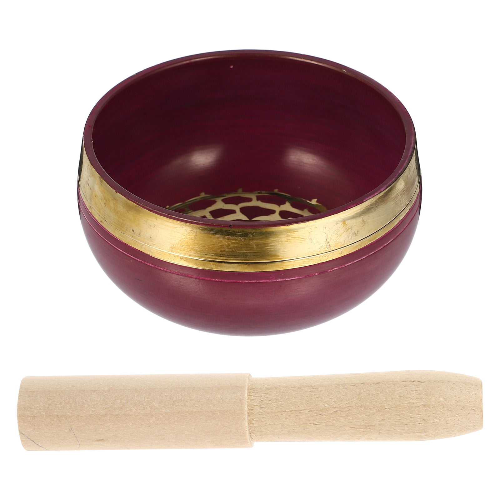 Masteelf 1 Set Handmade Buddha Sound Bowl Yoga Meditation Sanskrit ...