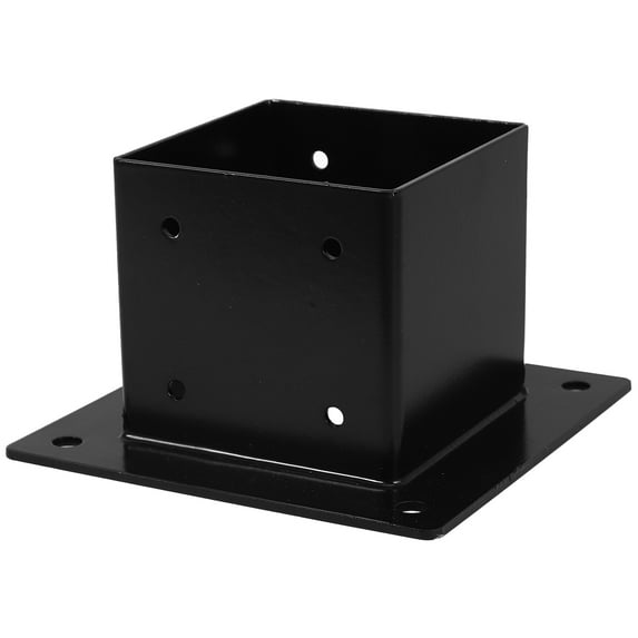 Masteelf 1 Set Handrail Pole Base Bracket Deck Post Fixed Base Mailbox ...