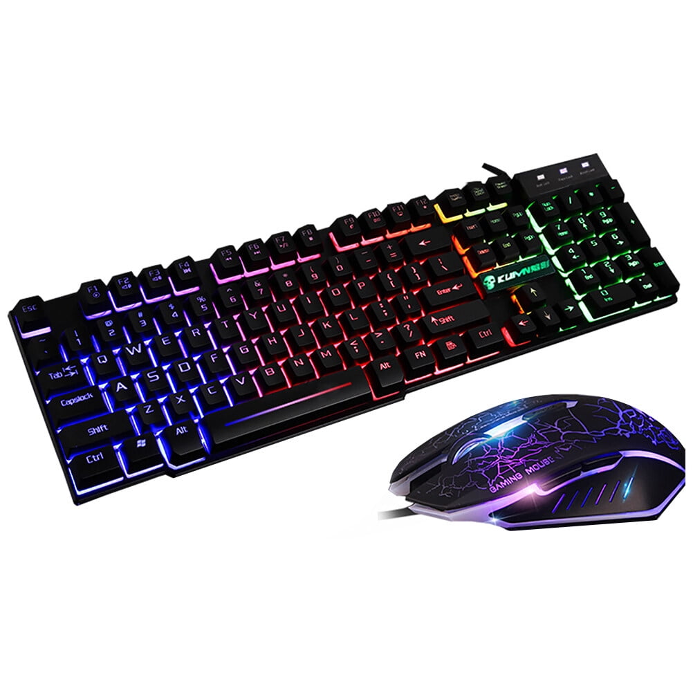 Masteelf 1 Set Keyboard and Mouse Wired Keyboard Mouse Backlight ...