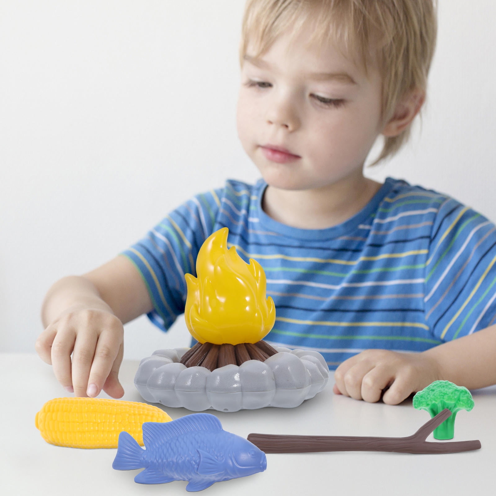 Masteelf 1 Set of Kids Camping Toys Funny Pretend Campfire Set BBQ Food ...