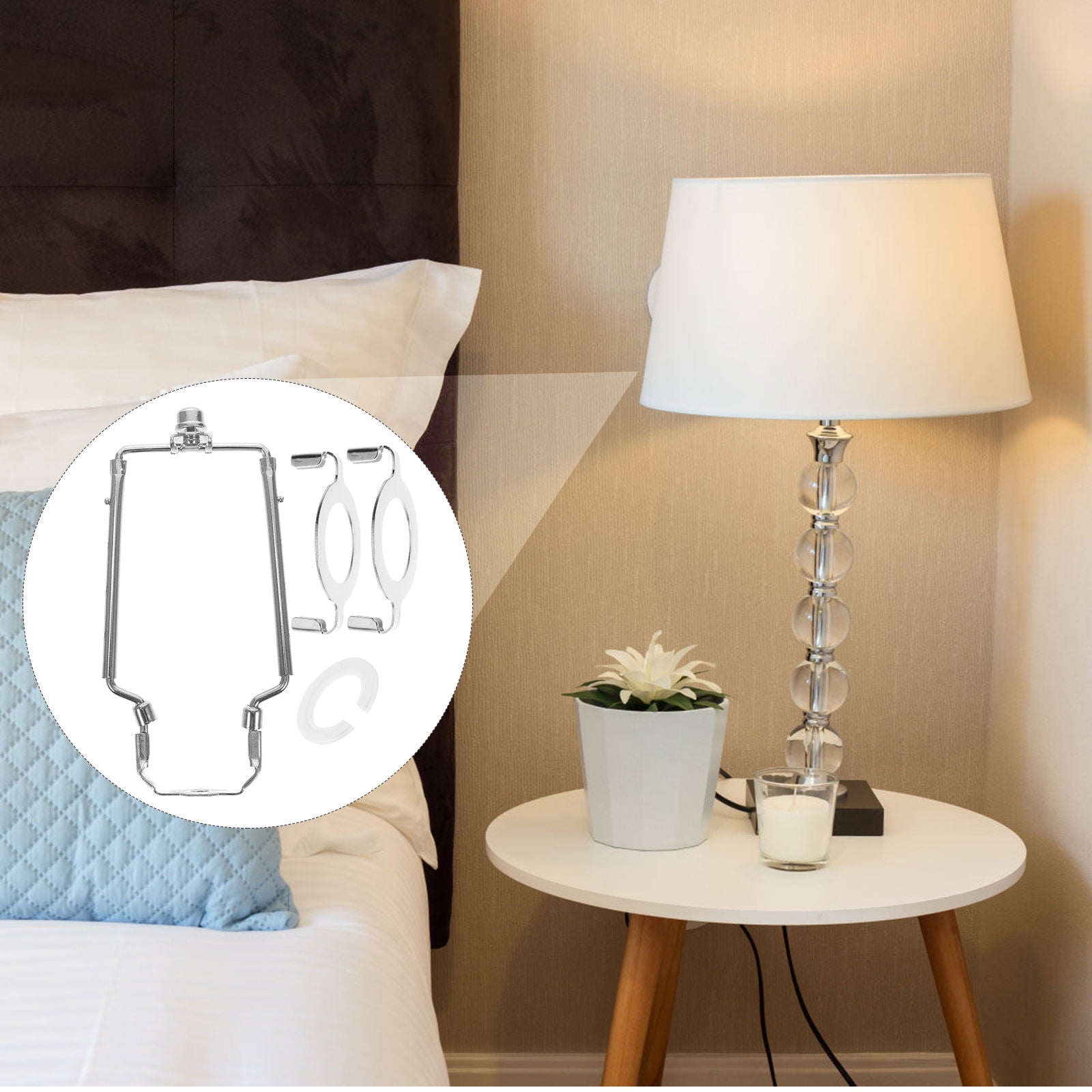 Masteelf 1 Set Lamp Shade Harp Holder Lamp Harp Kit Alloy Lamp Shade ...