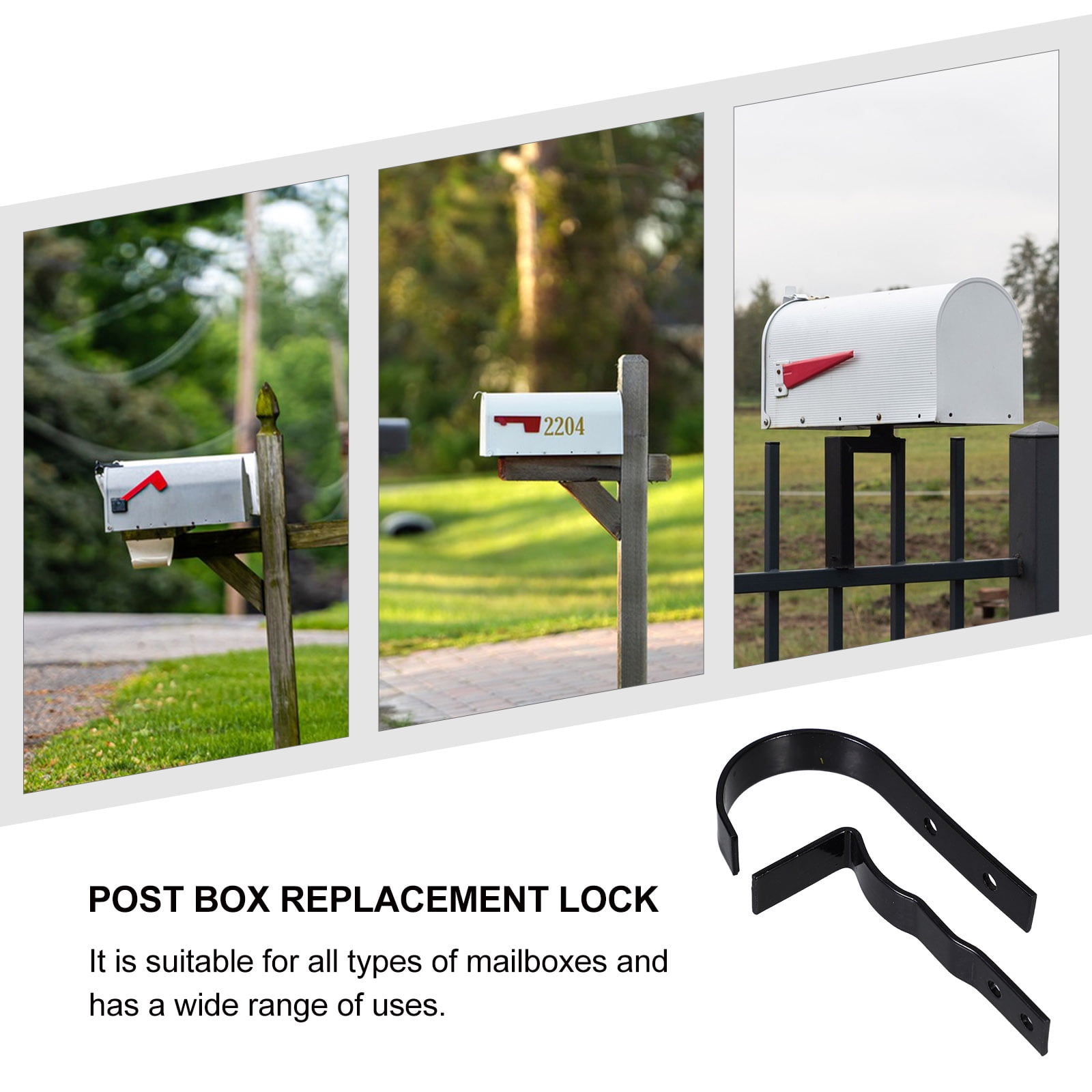 Masteelf 1 Set Of Mailbox Latch And Handle Kit Secure Replacement Set ...