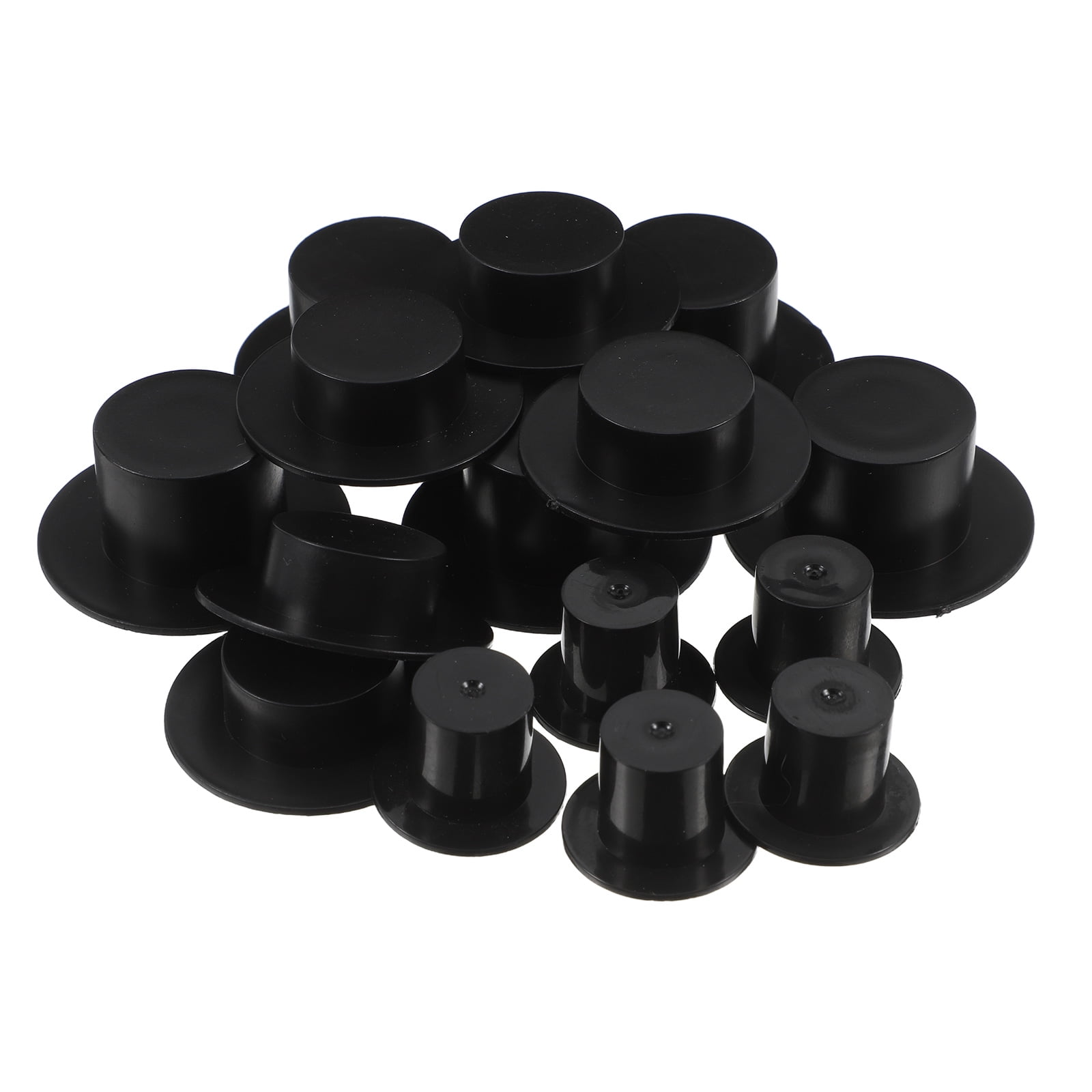 Masteelf 1 Set Mini Black Top Hats Mini Formal Hats Miniature Hats Top ...