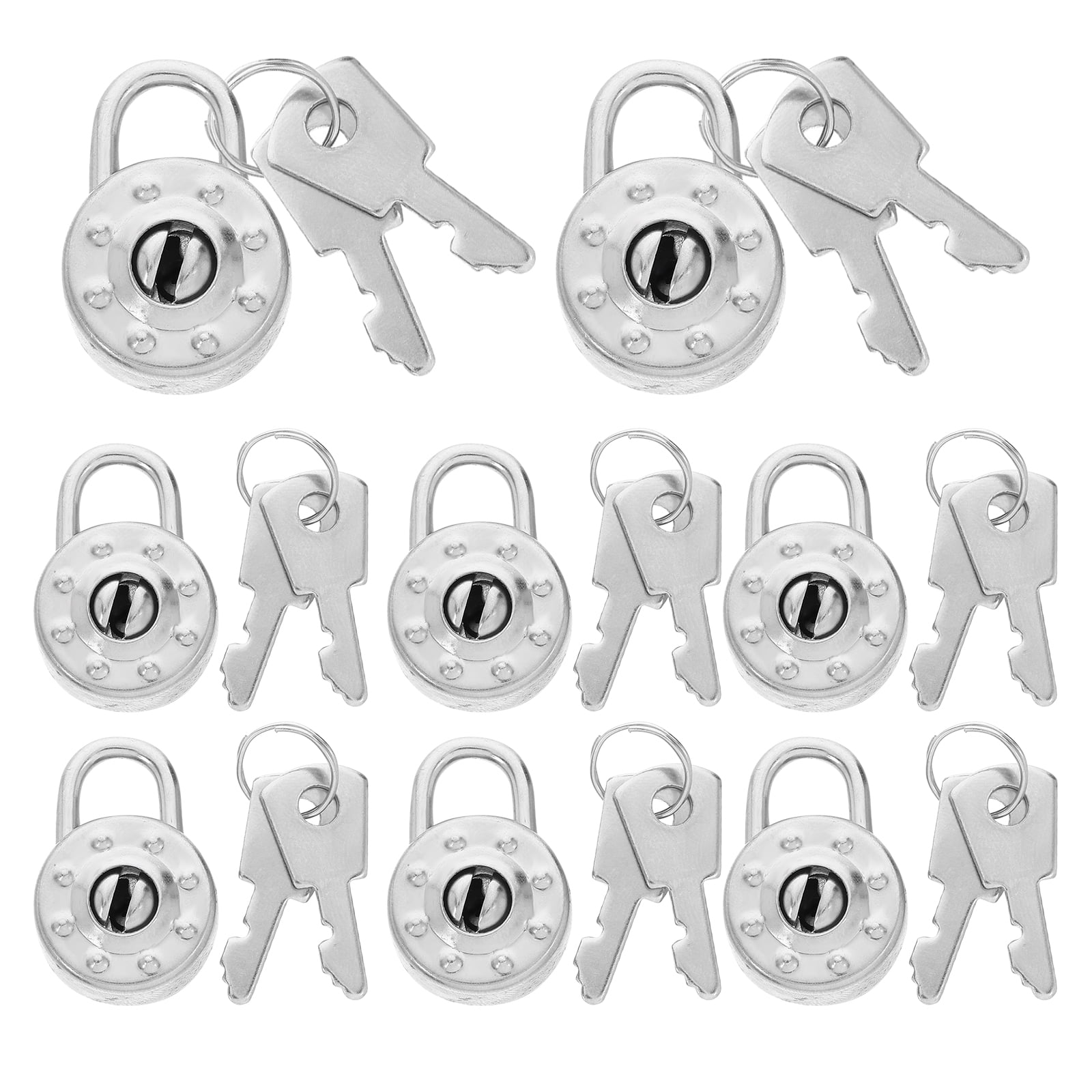 Masteelf 1 Set Mini Round Shaped Padlocks With Keys Round Padlock Mini ...