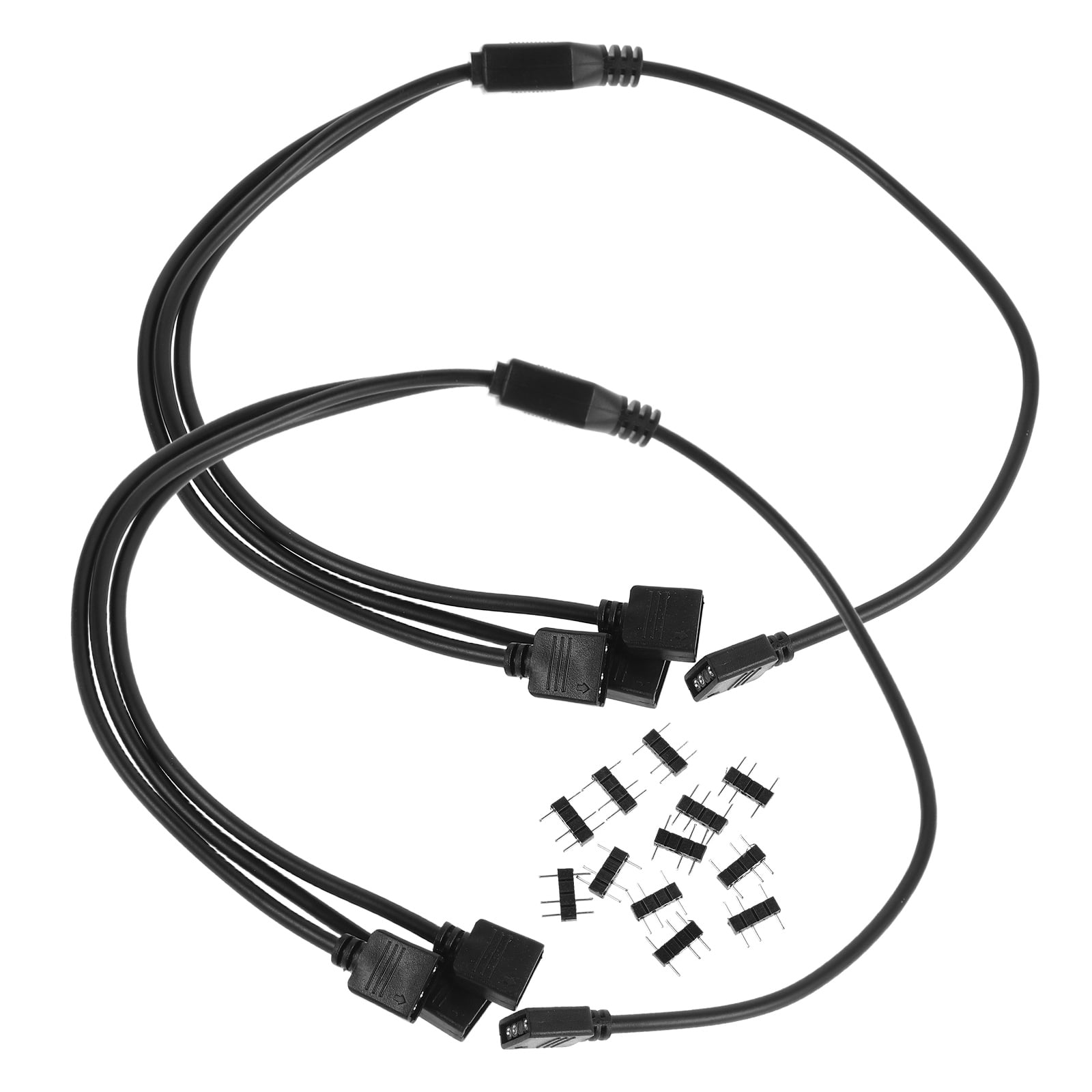 Black Acrylic Plastic Metal 1 to 3 Splitter Extension Hub for ...