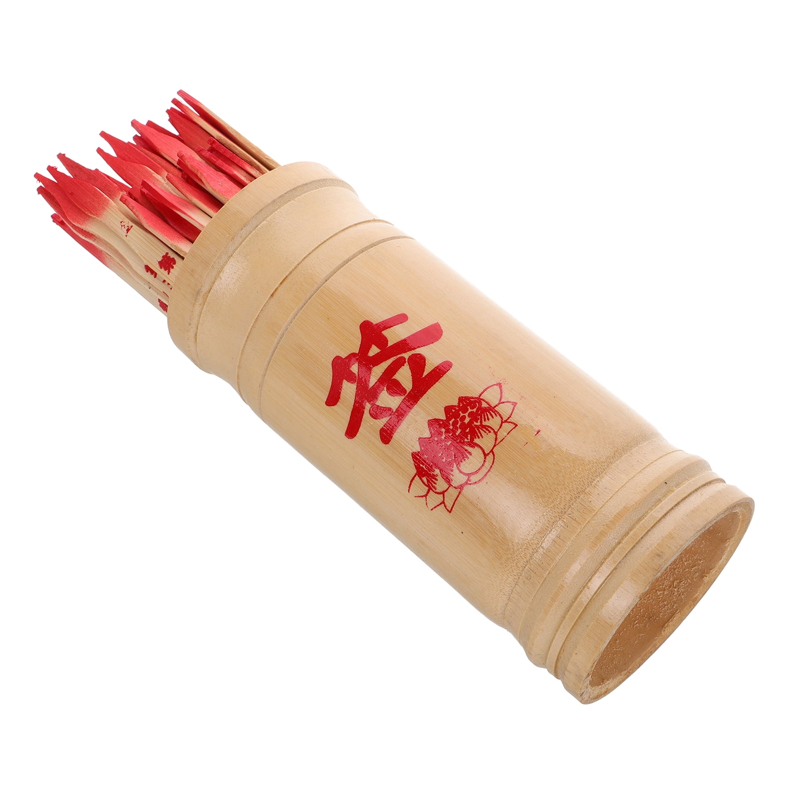 Masteelf 1 Set Of Temple Bamboo Divination Bucket With Blessing Sticks ...