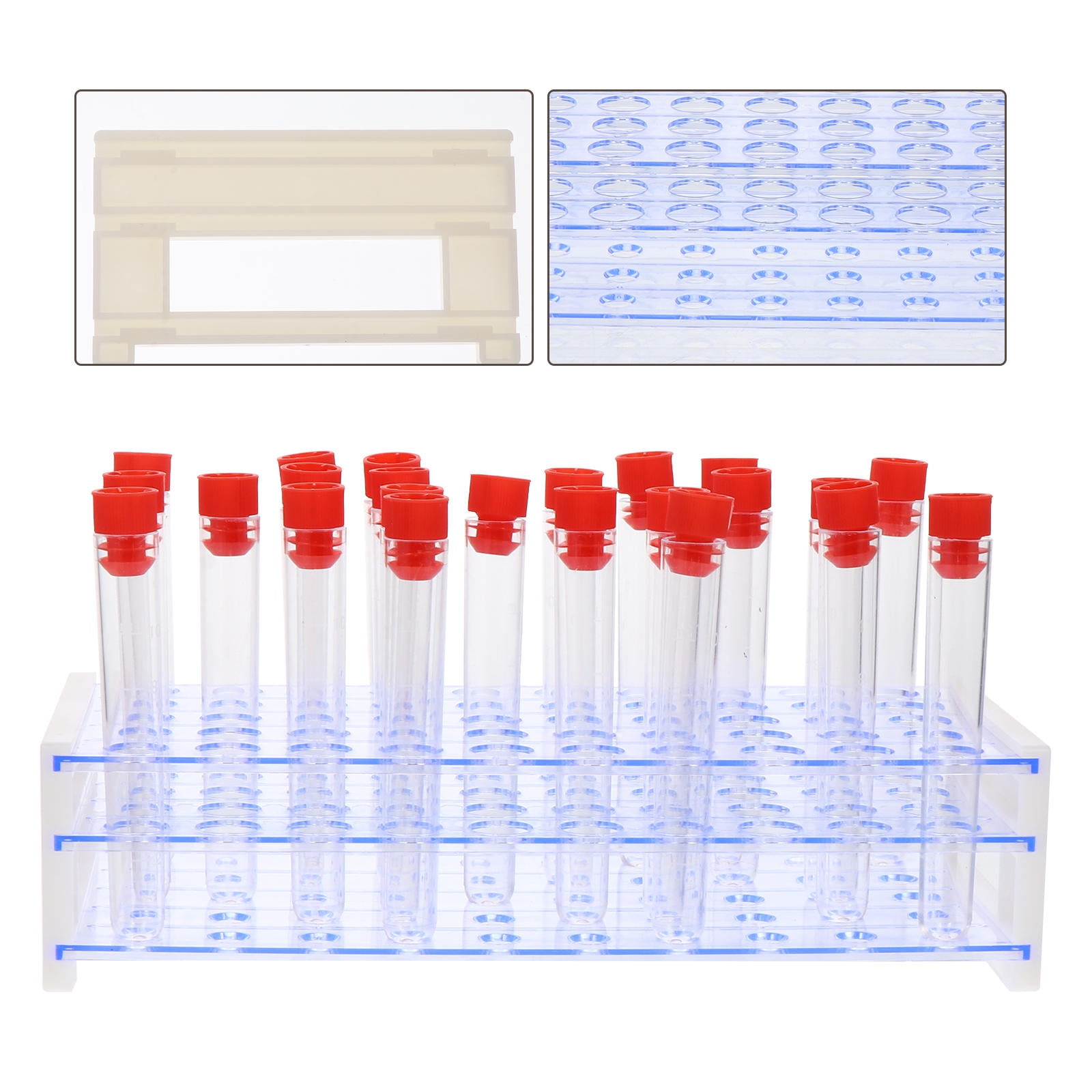 Masteelf 1 Set Plastic Test Tubes Science Laboratory Tubes Disposable ...