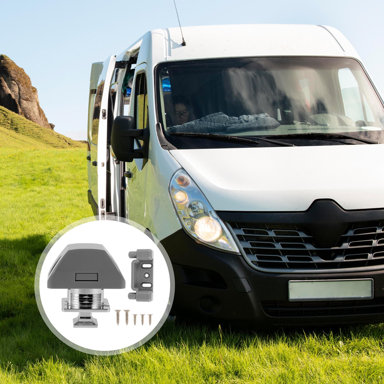 Masteelf 1 Set Push Button Door Latch Pushing Button Latch Lock Keyless ...