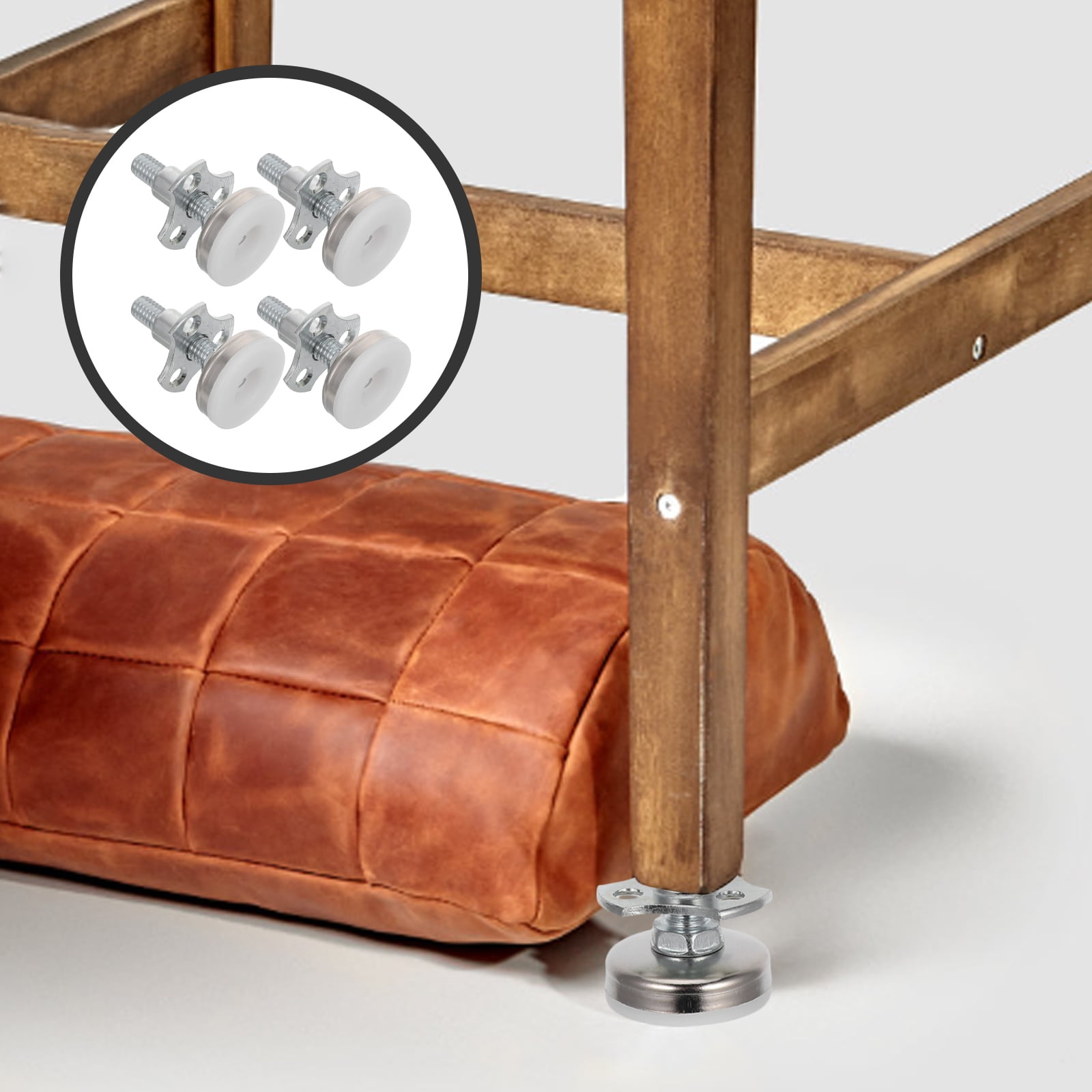 Masteelf 1 Set Screw on Furniture Leveling Feet Adjustable Furniture ...