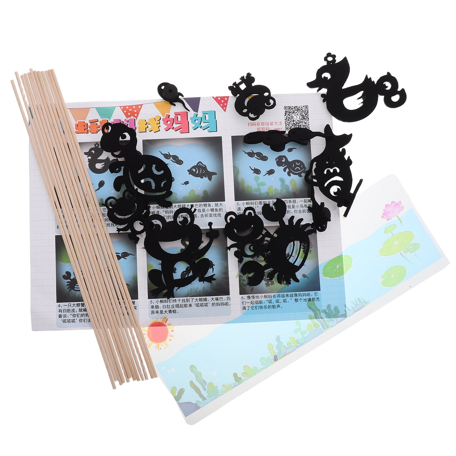 Masteelf 1 Set Shadow Puppet Theater Toy Storytelling Kits for Shadow ...