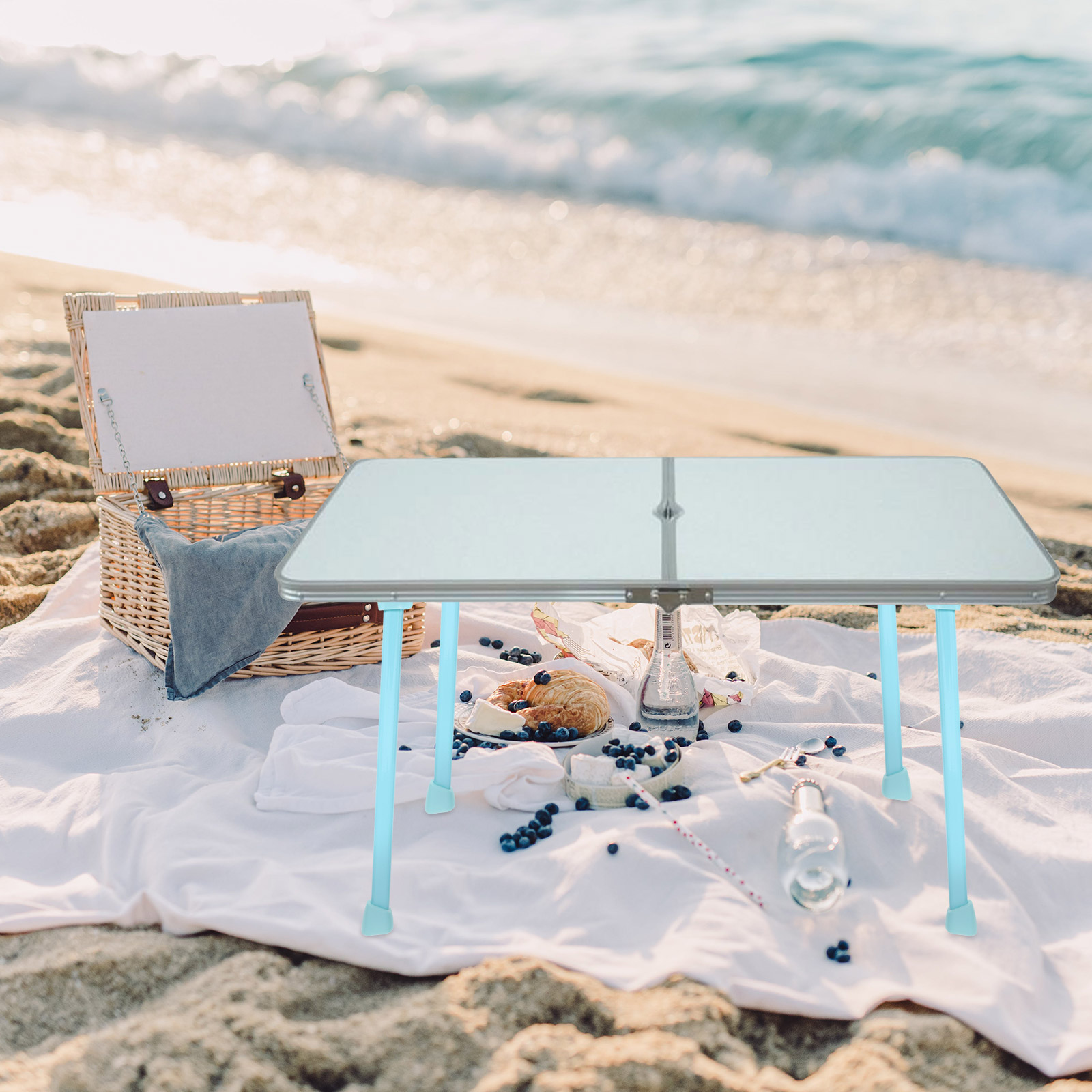 Masteelf 1 Set of Side Table Legs Metal Table Legs Folding Legs Metal ...