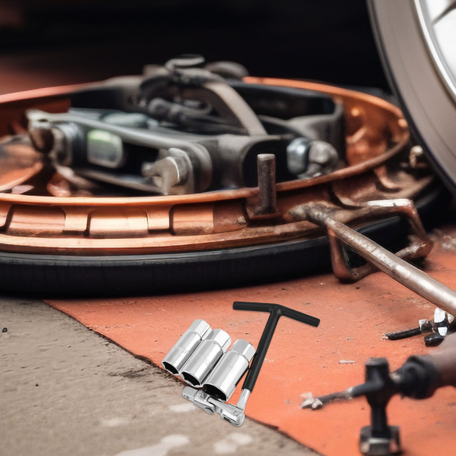 Masteelf 1 Set Spark Plug Wrench Set Metal Spark Plug Socket ...