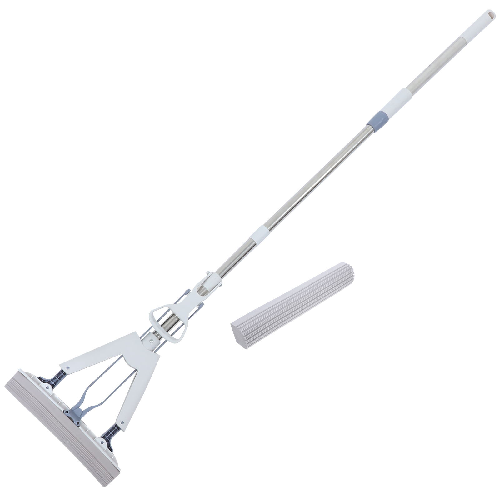 Masteelf 1 Set Squeeze Sponge Mop Folding Mop for Tile Marble Laminate ...