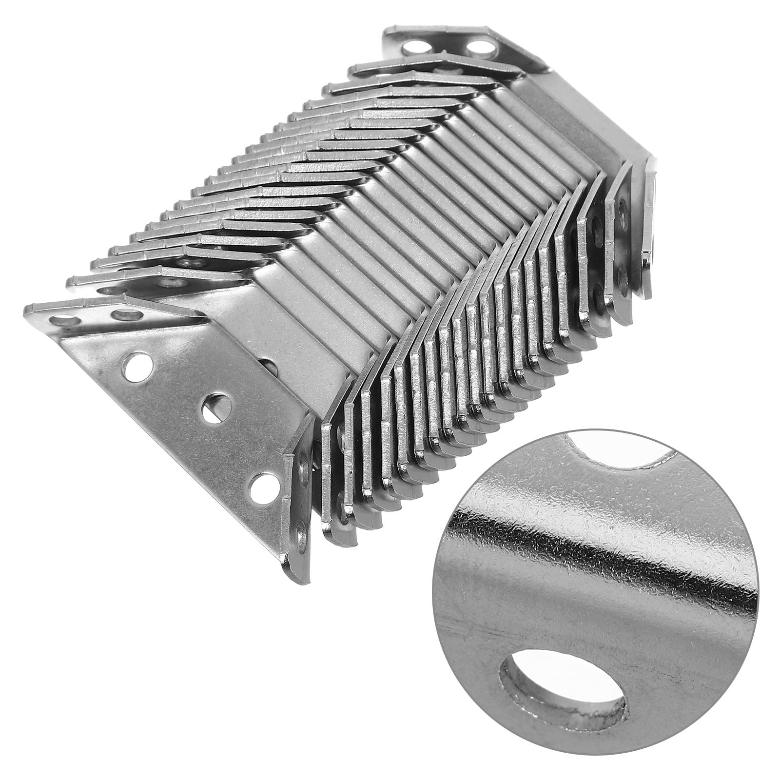 Masteelf 1 Set of Universal Stainless Steel Angle Brackets for ...