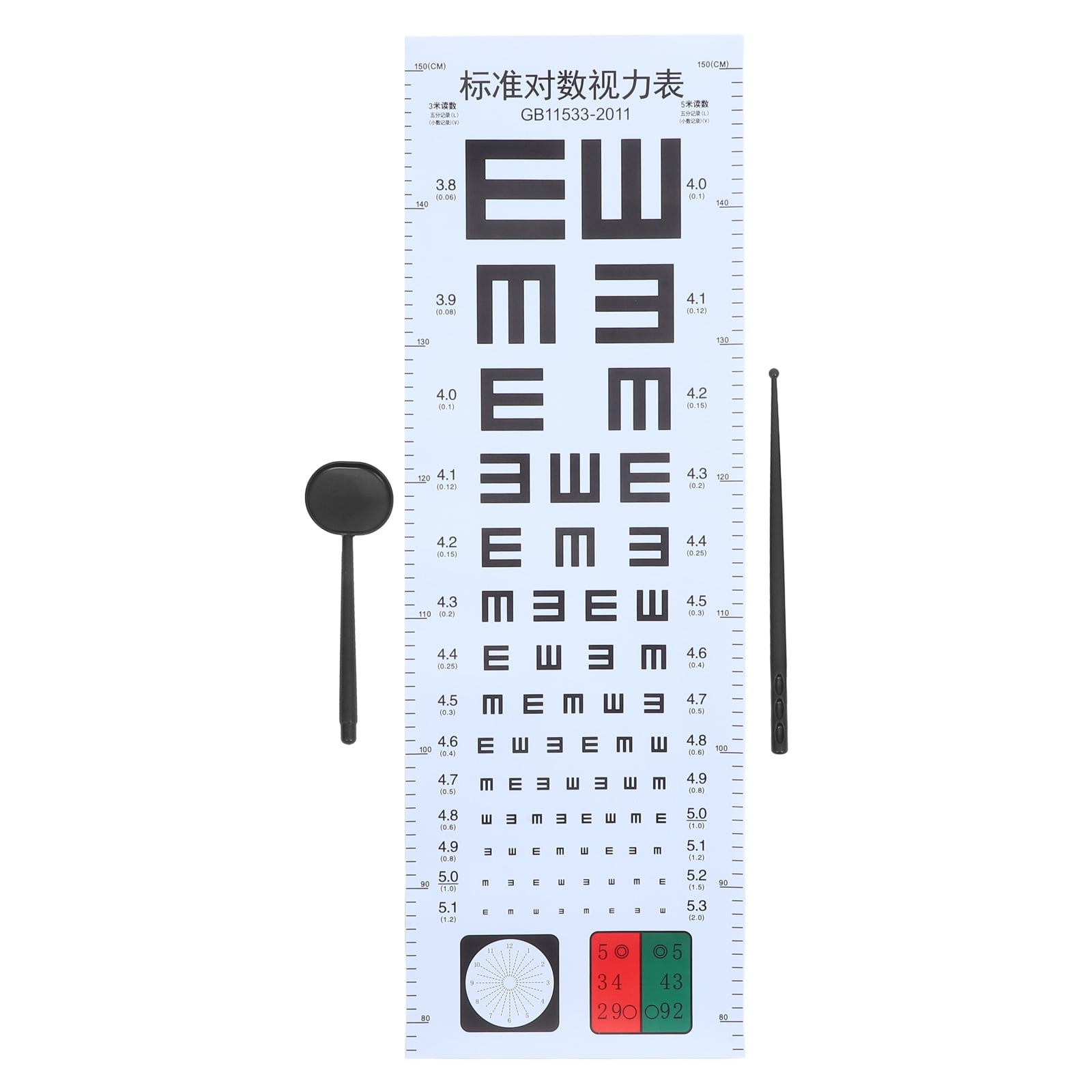 Masteelf 1 Set Visual Testing Eye Chart For Kids Test Portable Eye ...