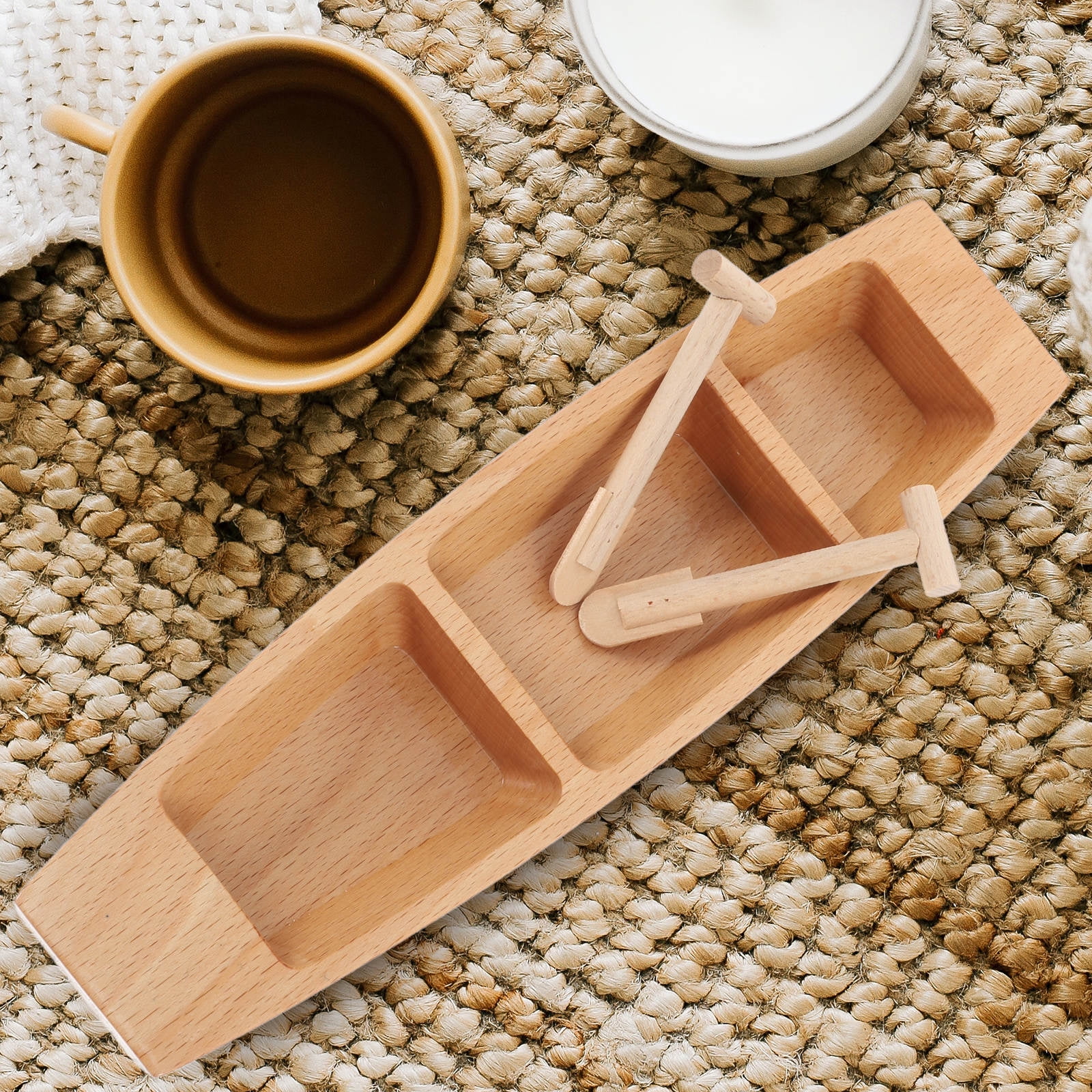 Masteelf 1 Set Wooden Canoe Model Realistic Miniature Boats Unfinished ...